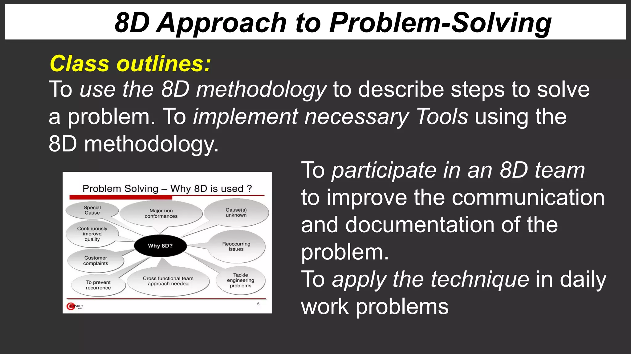 8D Problem Solving Approach | PPT