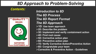 8D Problem Solving Approach | PPT