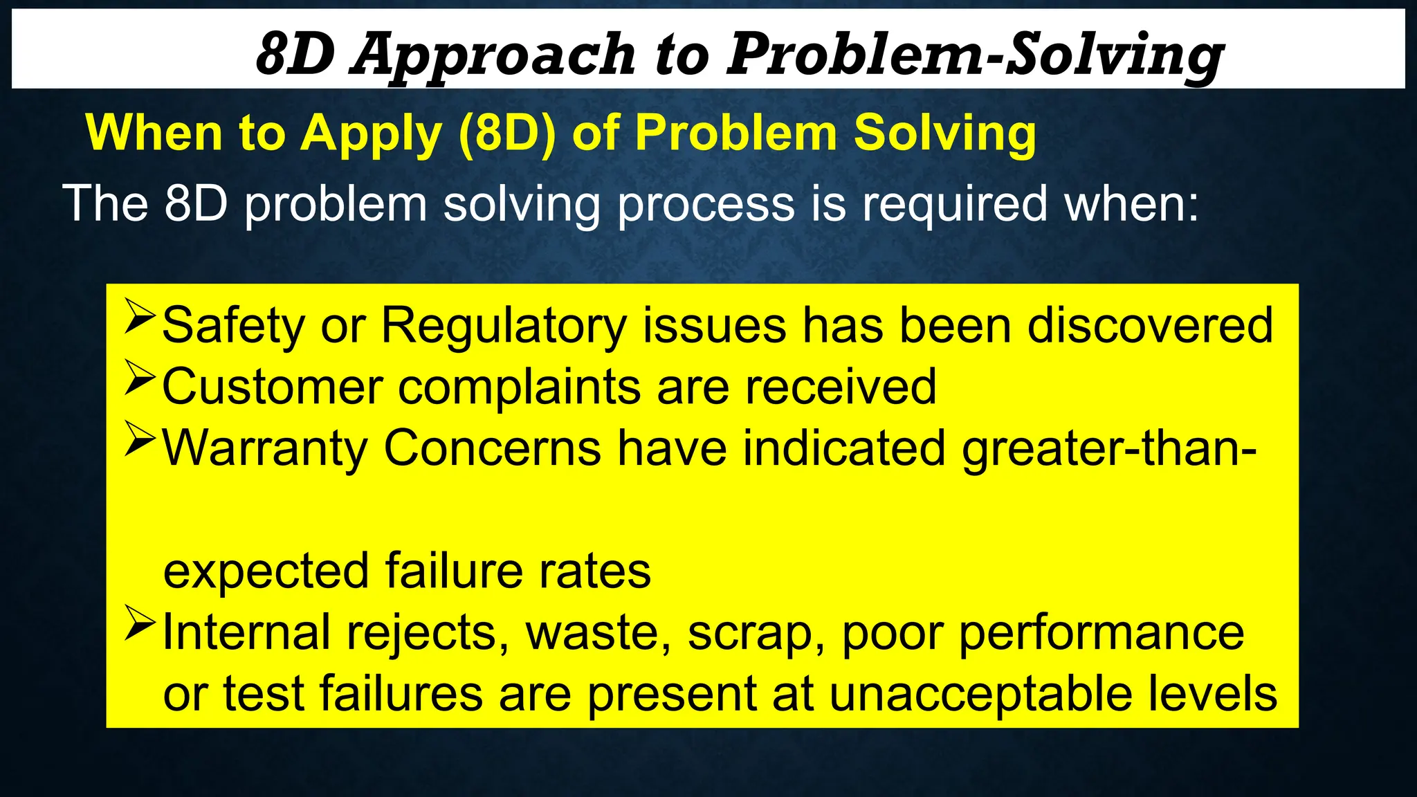 8d problem solving Tool for manufacturing.ppt