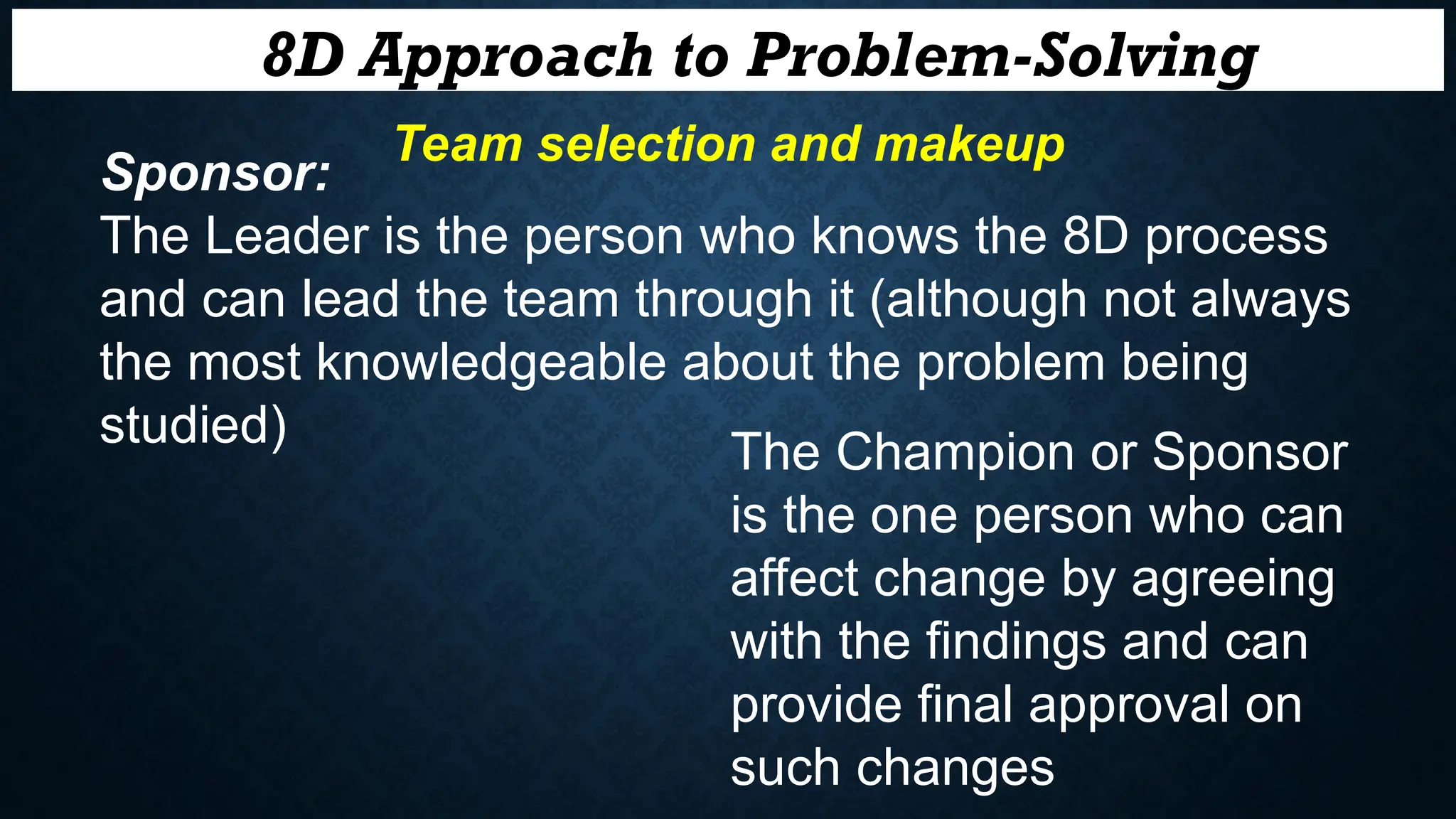 8d problem solving Tool for manufacturing.ppt