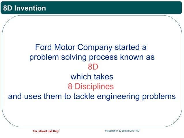 8D _ Problem Solving | PPT | Technology & Computing