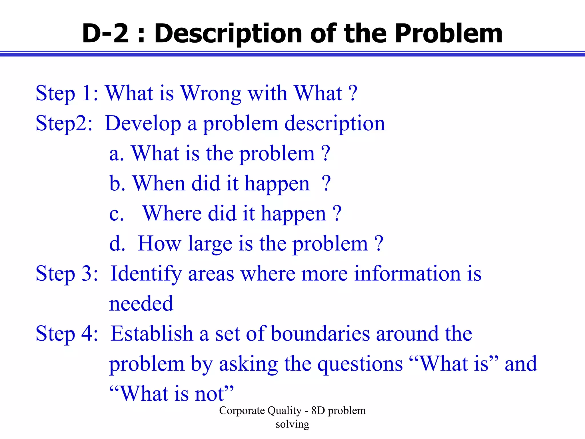 8 d problem solving rev01 | PPT