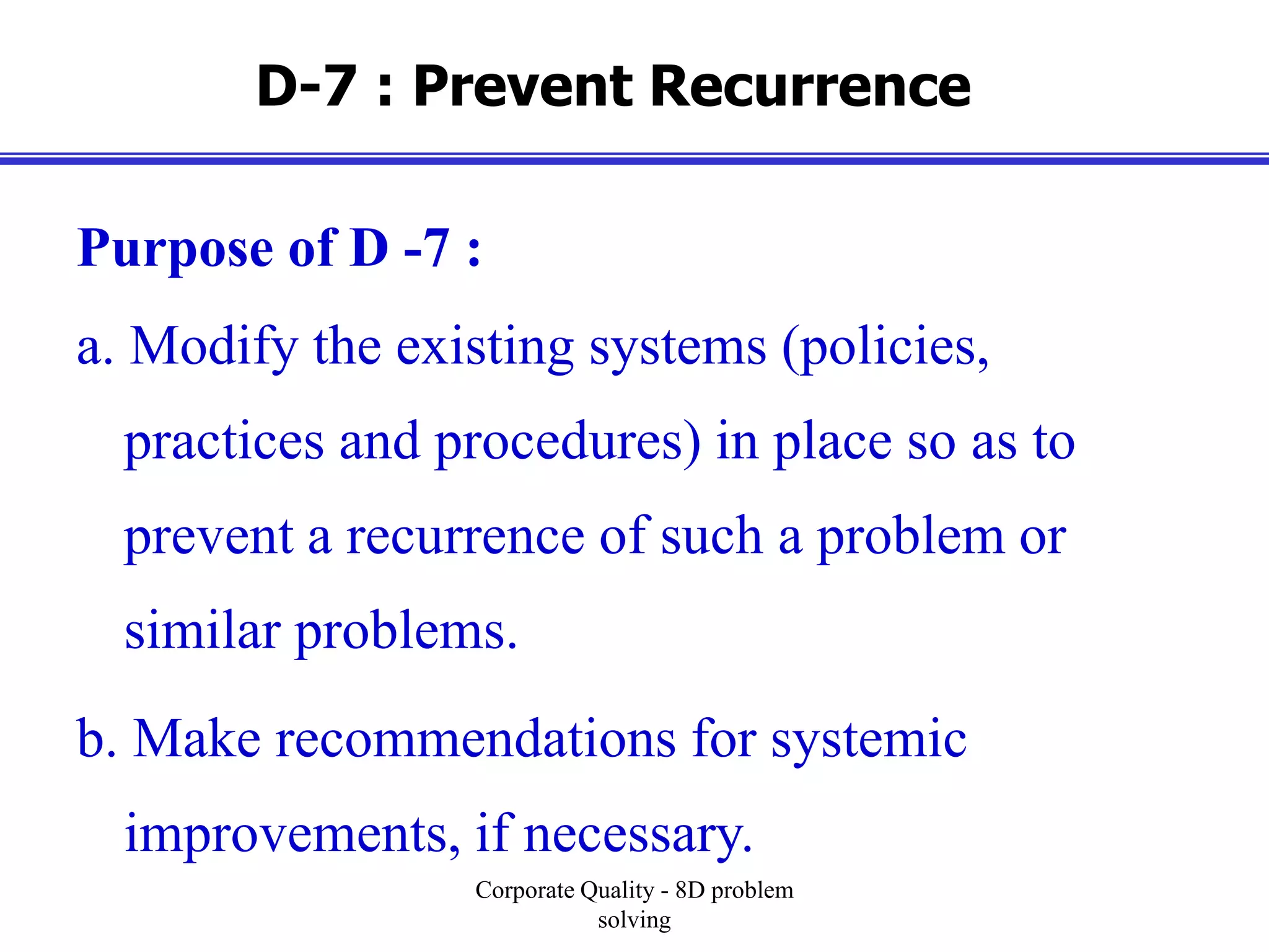8 d problem solving rev01 | PPT