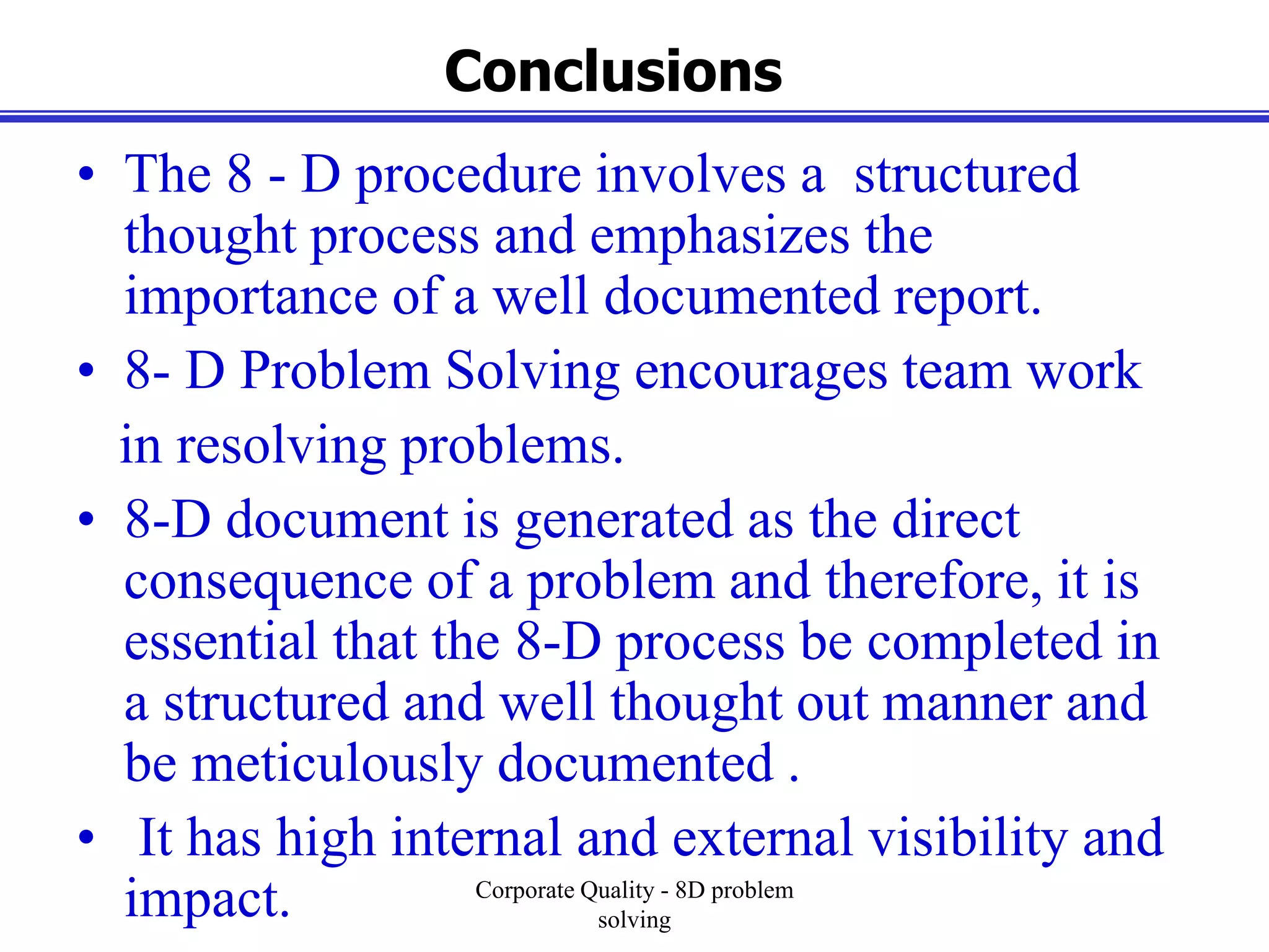 8 d problem solving rev01 | PPT