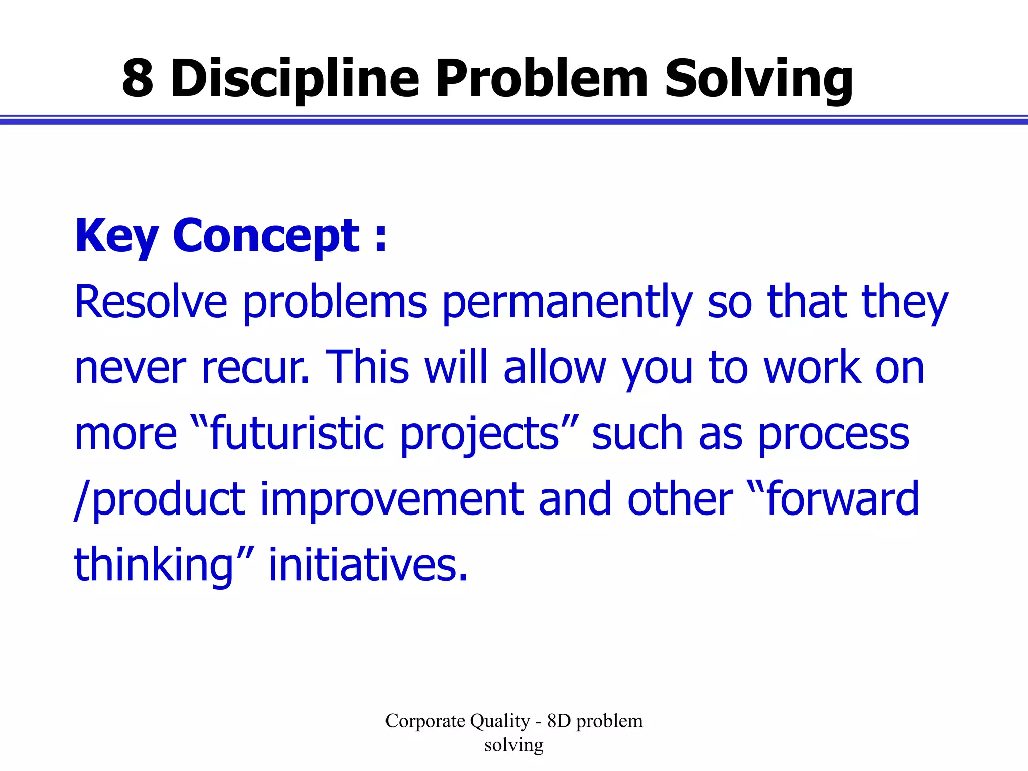 8 d problem solving rev01 | PPT