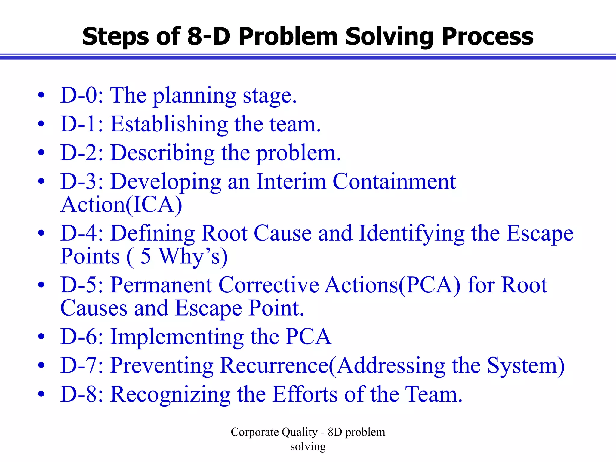 8 d problem solving rev01 | PPT