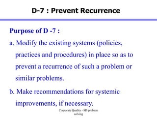 8 d problem solving rev01 | PPT