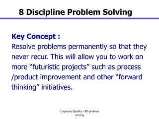 8 d problem solving rev01 | PPT