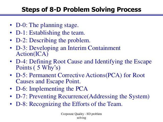 8 d problem solving rev01 8 d problem solving rev01