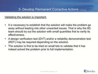 8 Disciplines (8D) Problem Solving Approach | PDF