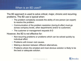 8 Disciplines (8D) Problem Solving Approach | PDF | IT and Internet ...
