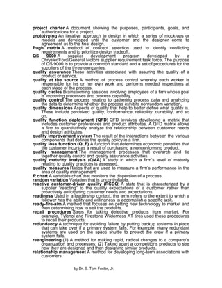 8 D Quallity Glossary | PDF