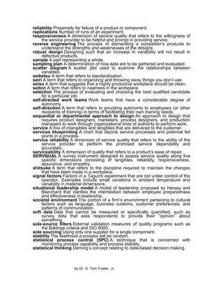 8 D Quallity Glossary | PDF