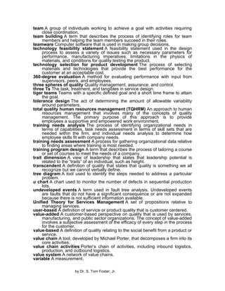 8 D Quallity Glossary | PDF