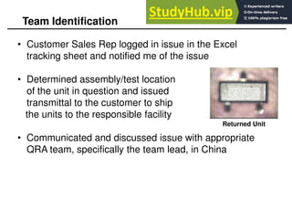 8D Report Case Study | PDF