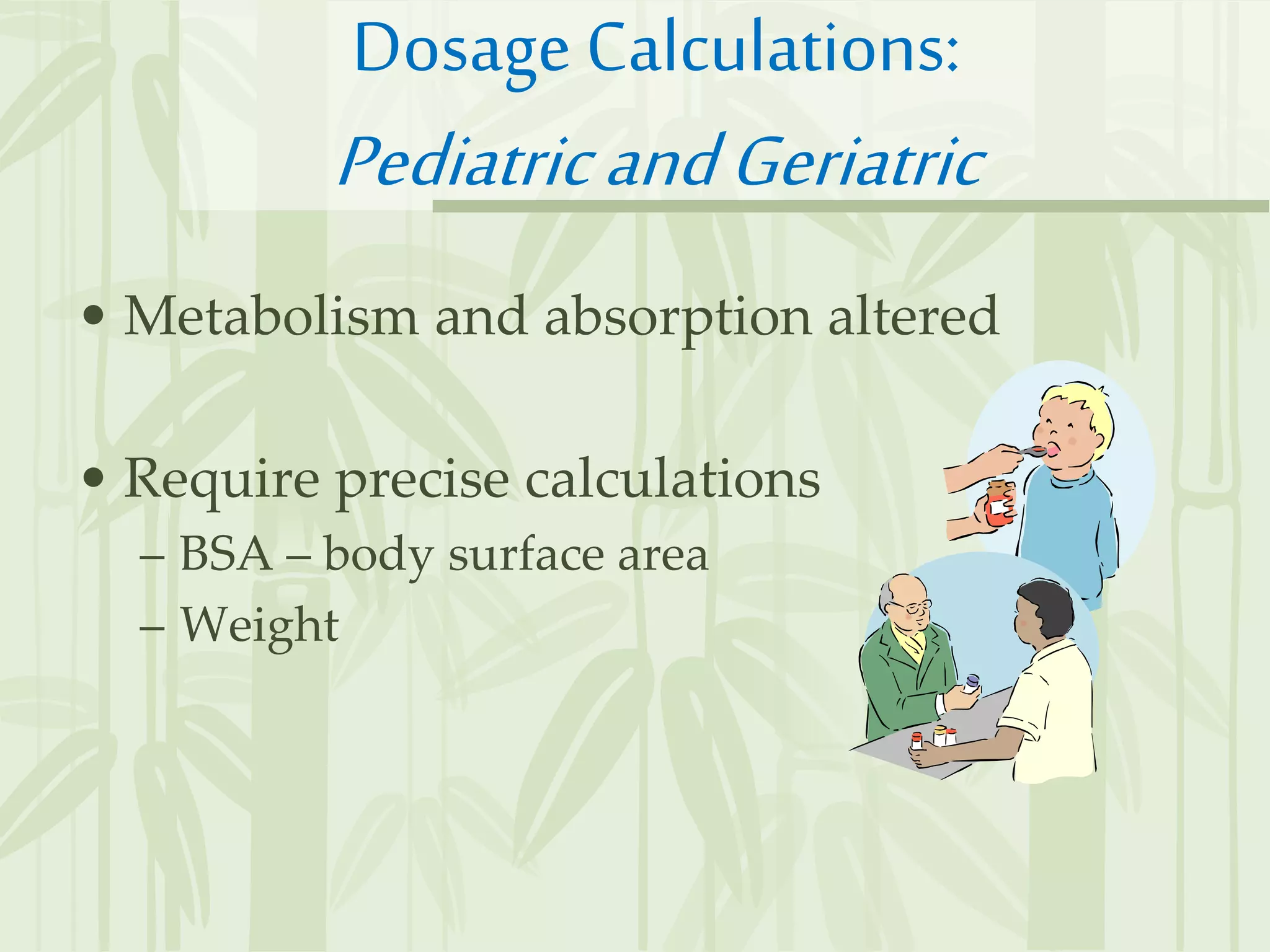 Drug Calculation for Patient | PPTX