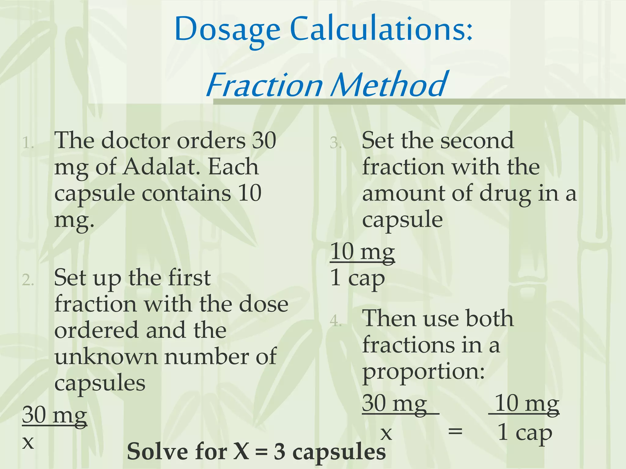 Drug Calculation for Patient | PPTX