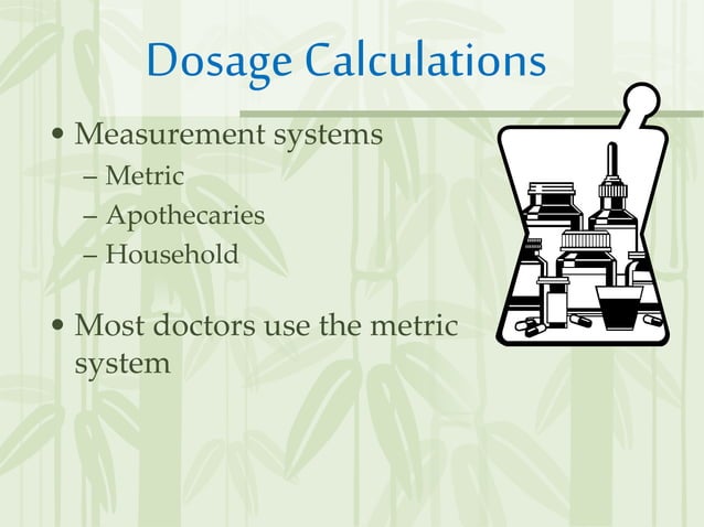 Drug Calculation for Patient | PPTX | Chemistry | Science