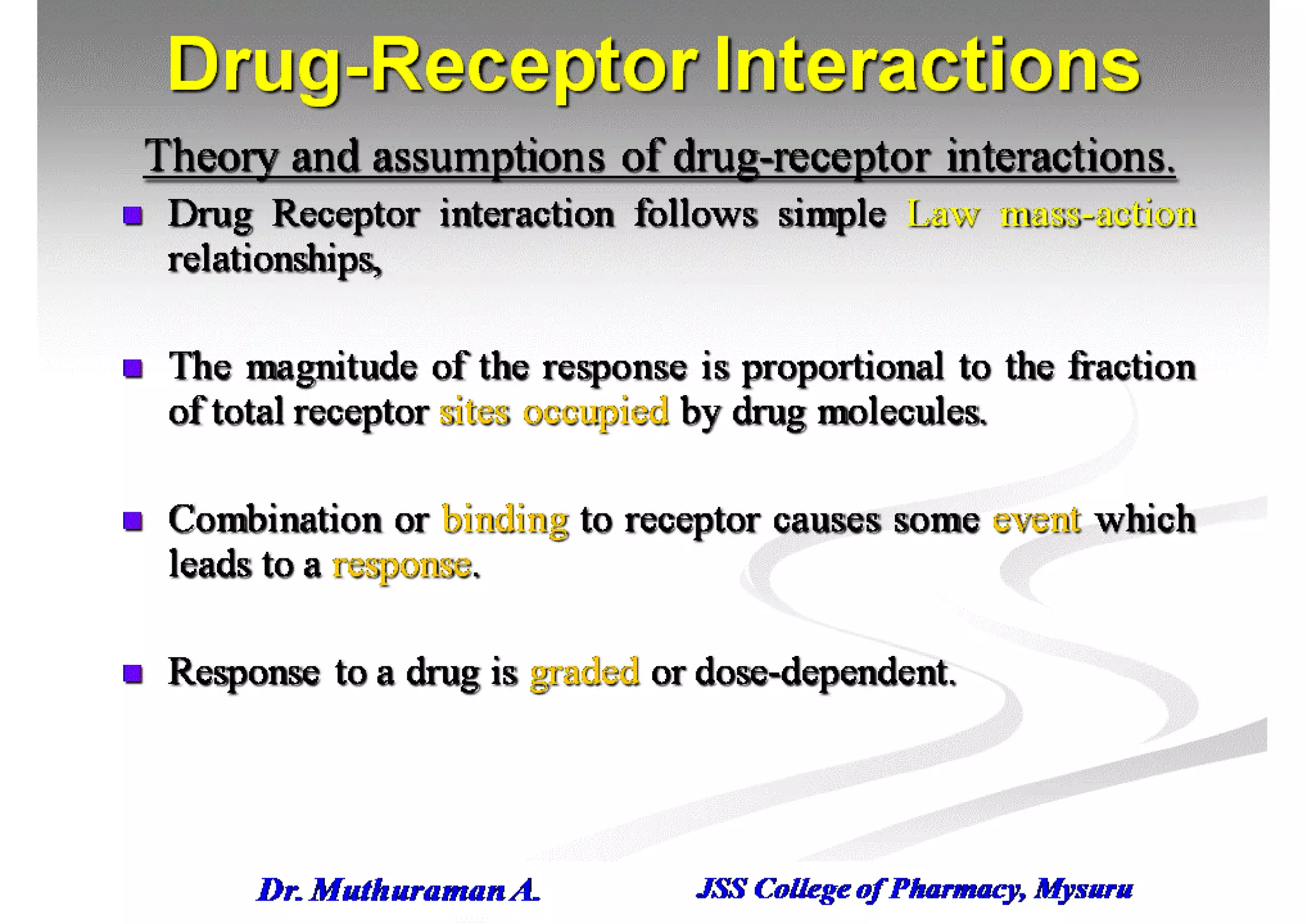 8 drug receptor interactions. | PDF