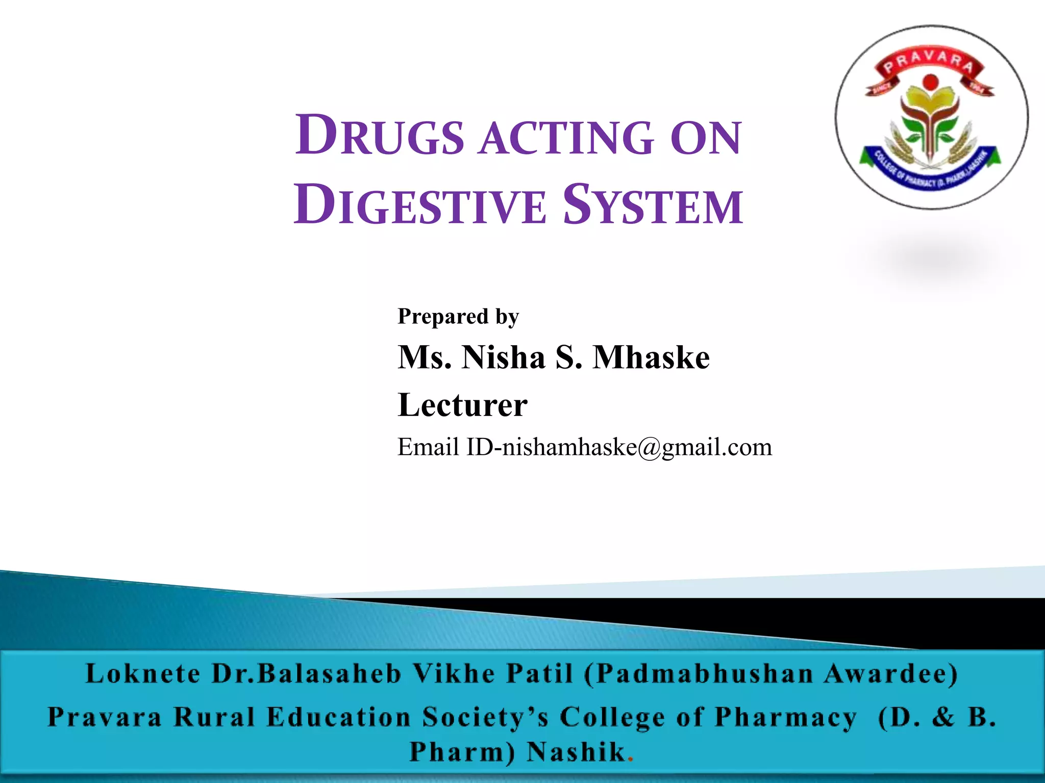 8 Drugs acting on Digestive system.pptx