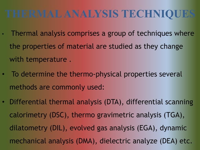 DTA AND DDTA AS PER PHARMA | PPTX | Chemistry | Science