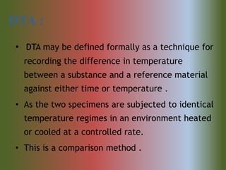DTA AND DDTA AS PER PHARMA | PPTX