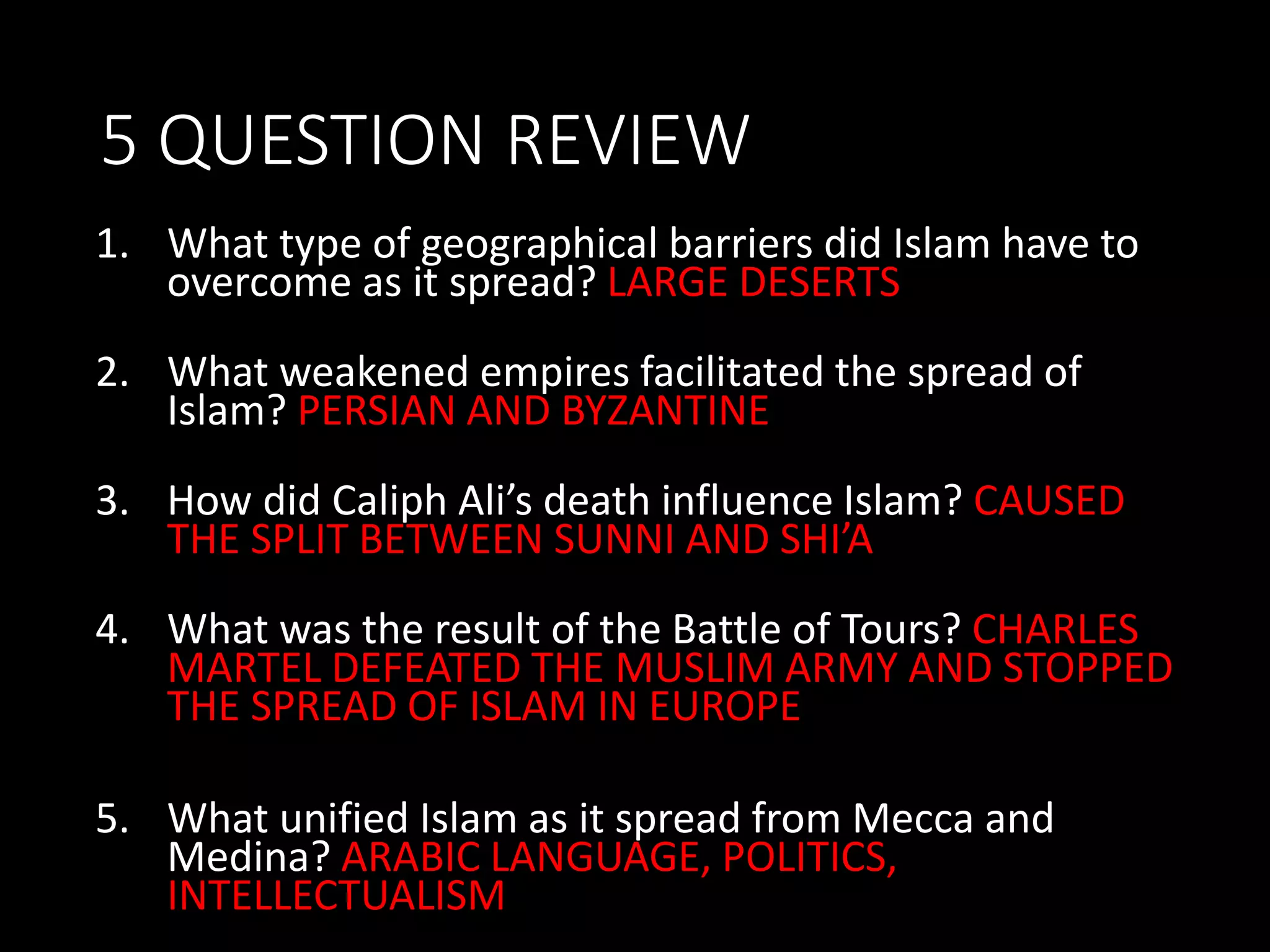 8d the preservation and advancements of islam | PPT