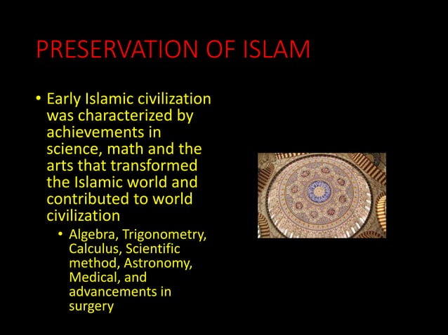 8d the preservation and advancements of islam | PPT