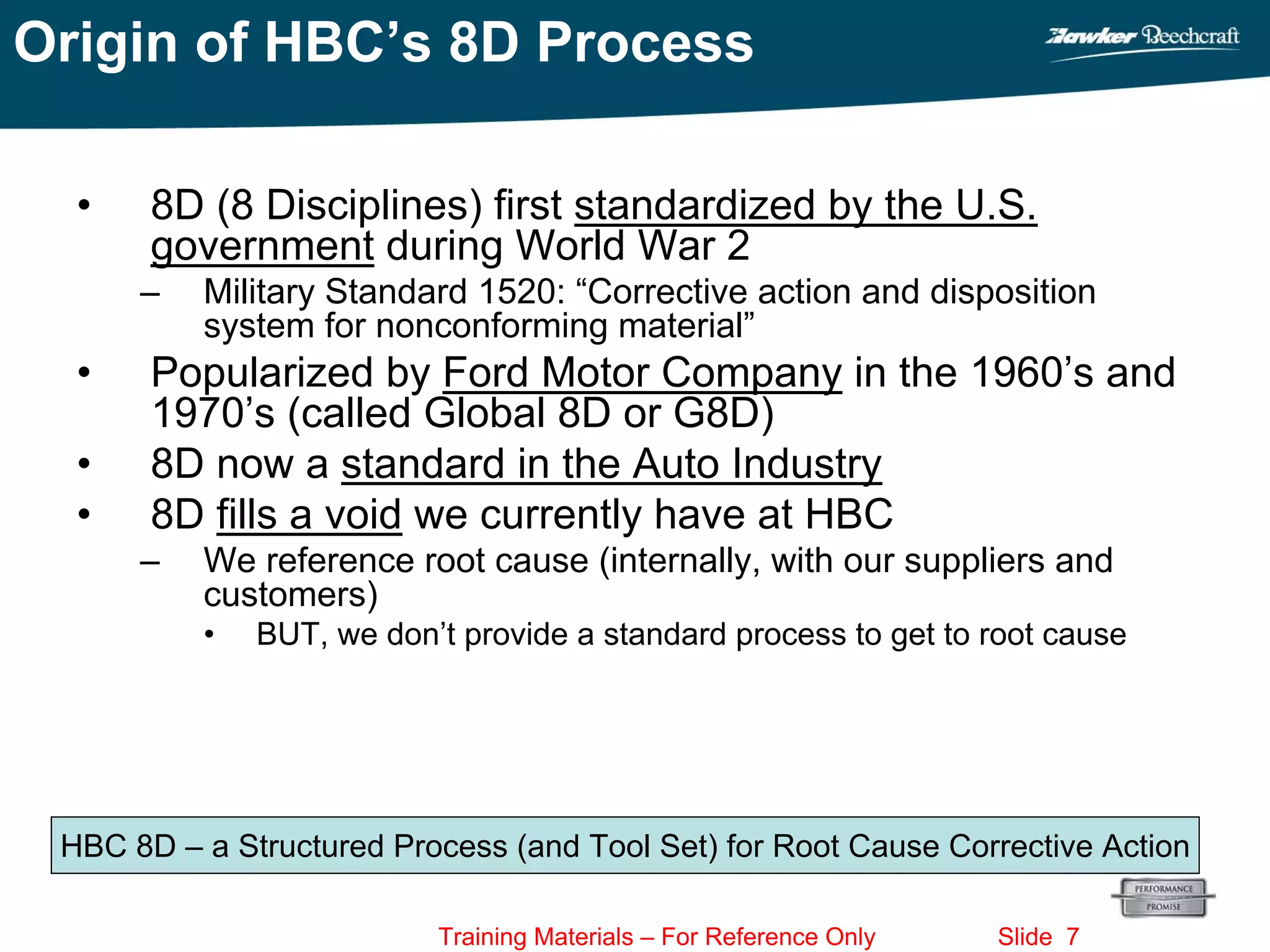 8 Disciplines (8D) Training | PDF