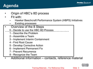 8 Disciplines (8D) Training | PDF