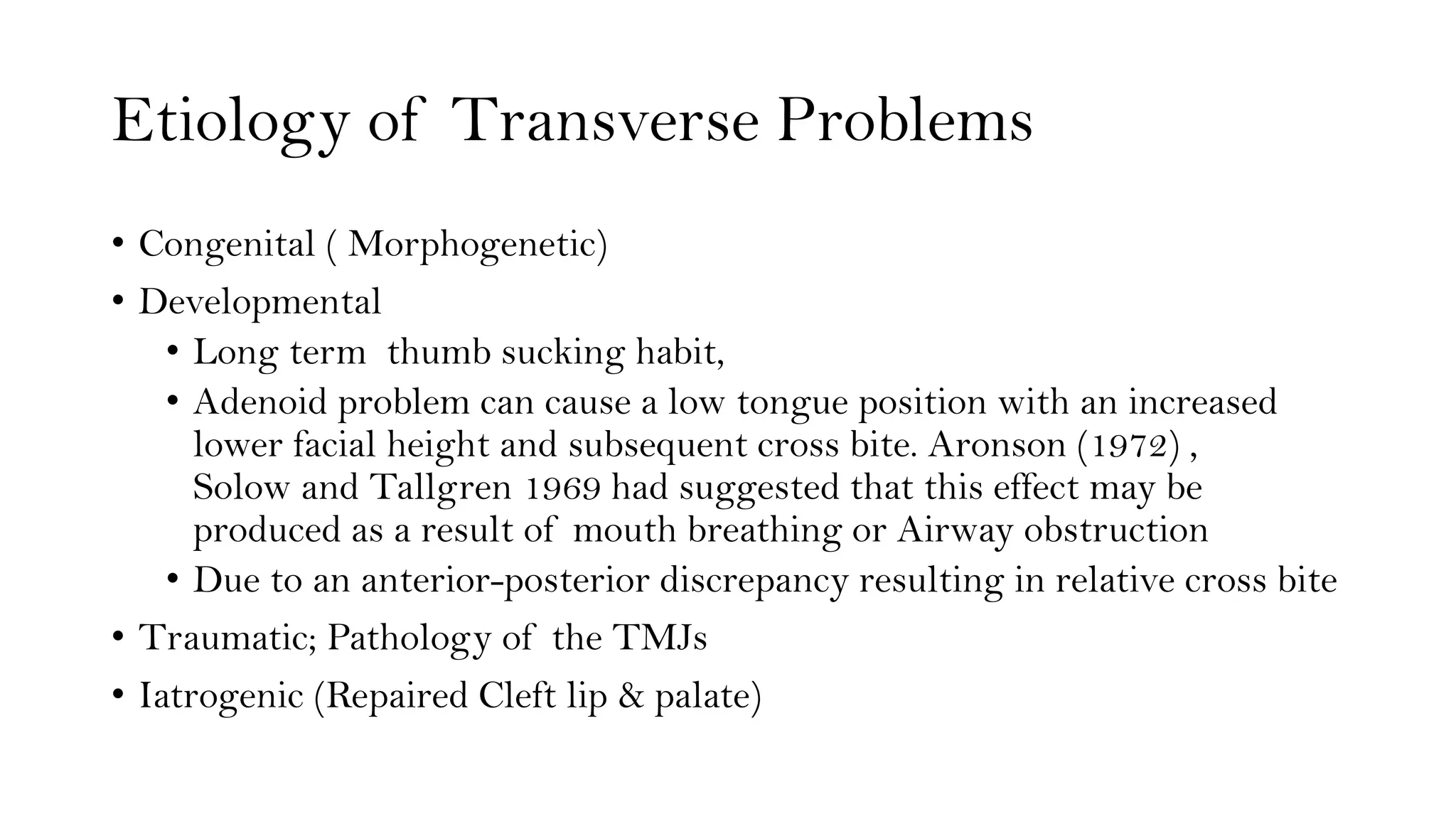 Diagnosis And Treatment In Transverse Dimension | PDF