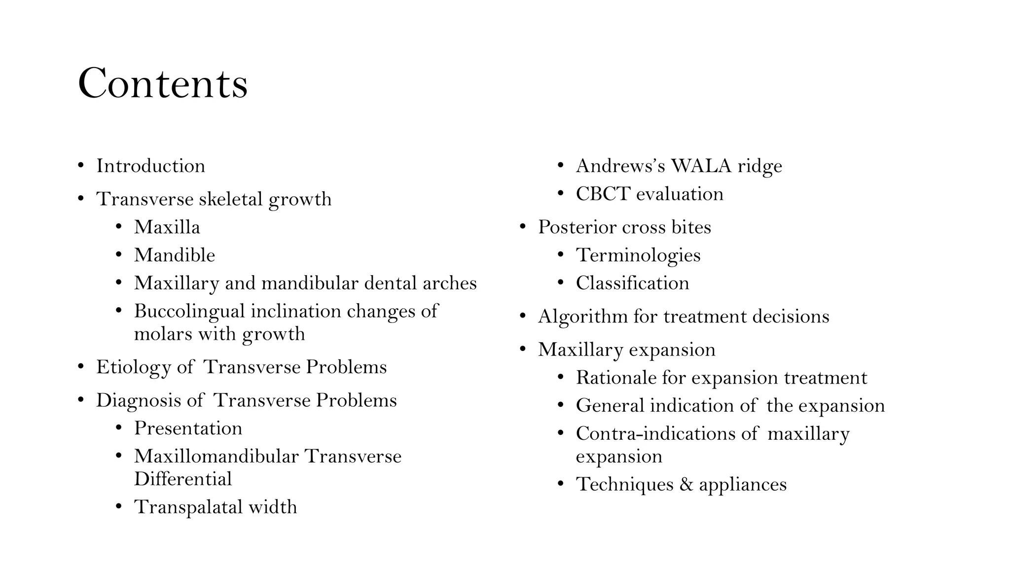 Diagnosis And Treatment In Transverse Dimension | PDF