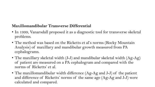 Diagnosis And Treatment In Transverse Dimension | PDF