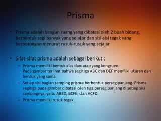 8 e prisma dan limas | PPTX