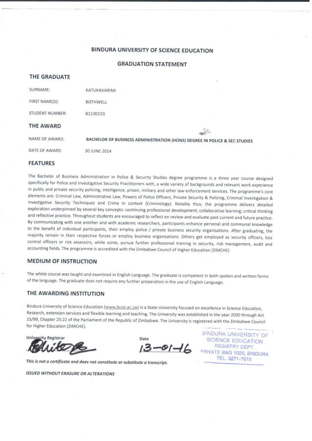 graduation statement | PDF