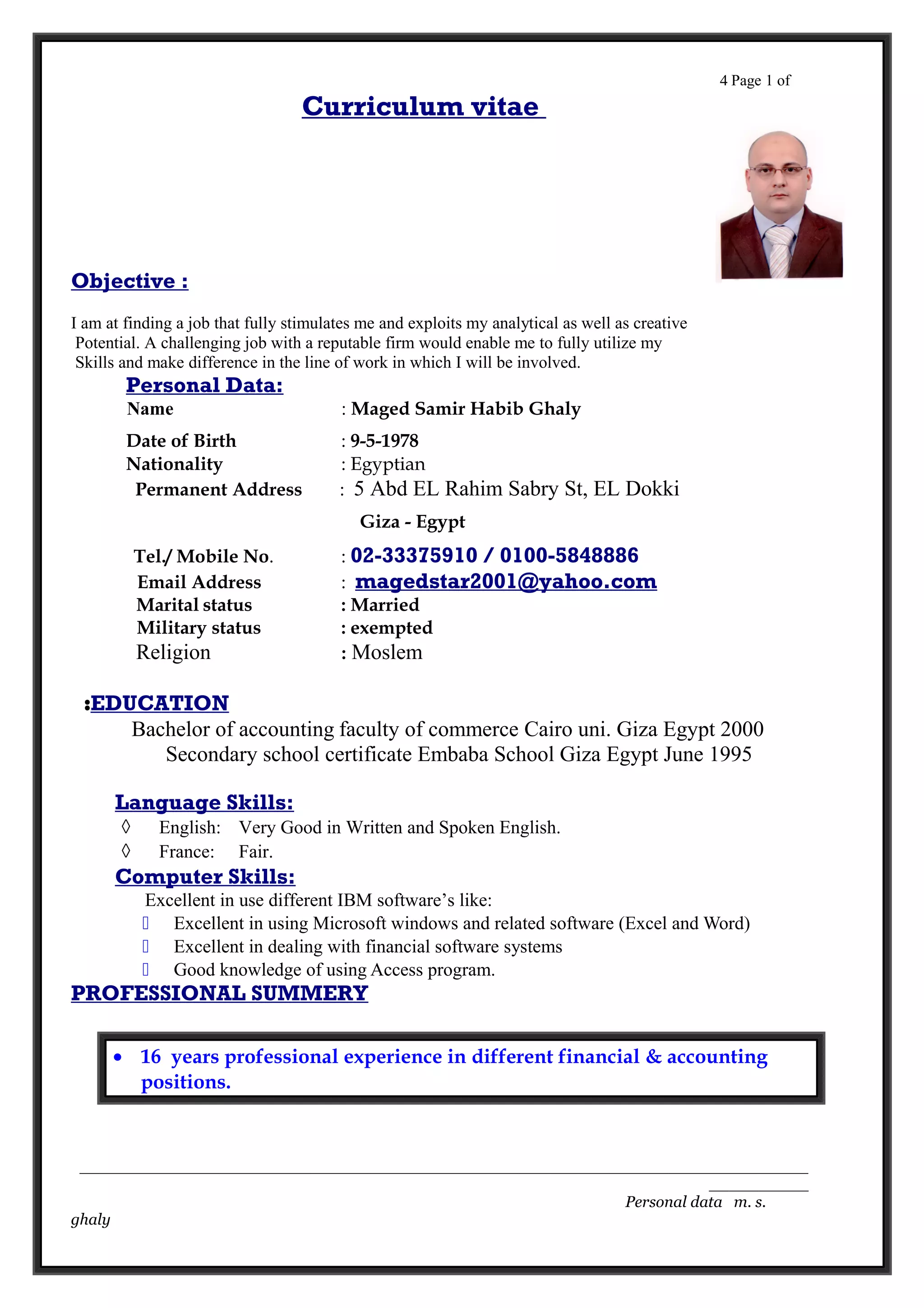 Copy of Copy of MAGED C V (1) | DOC