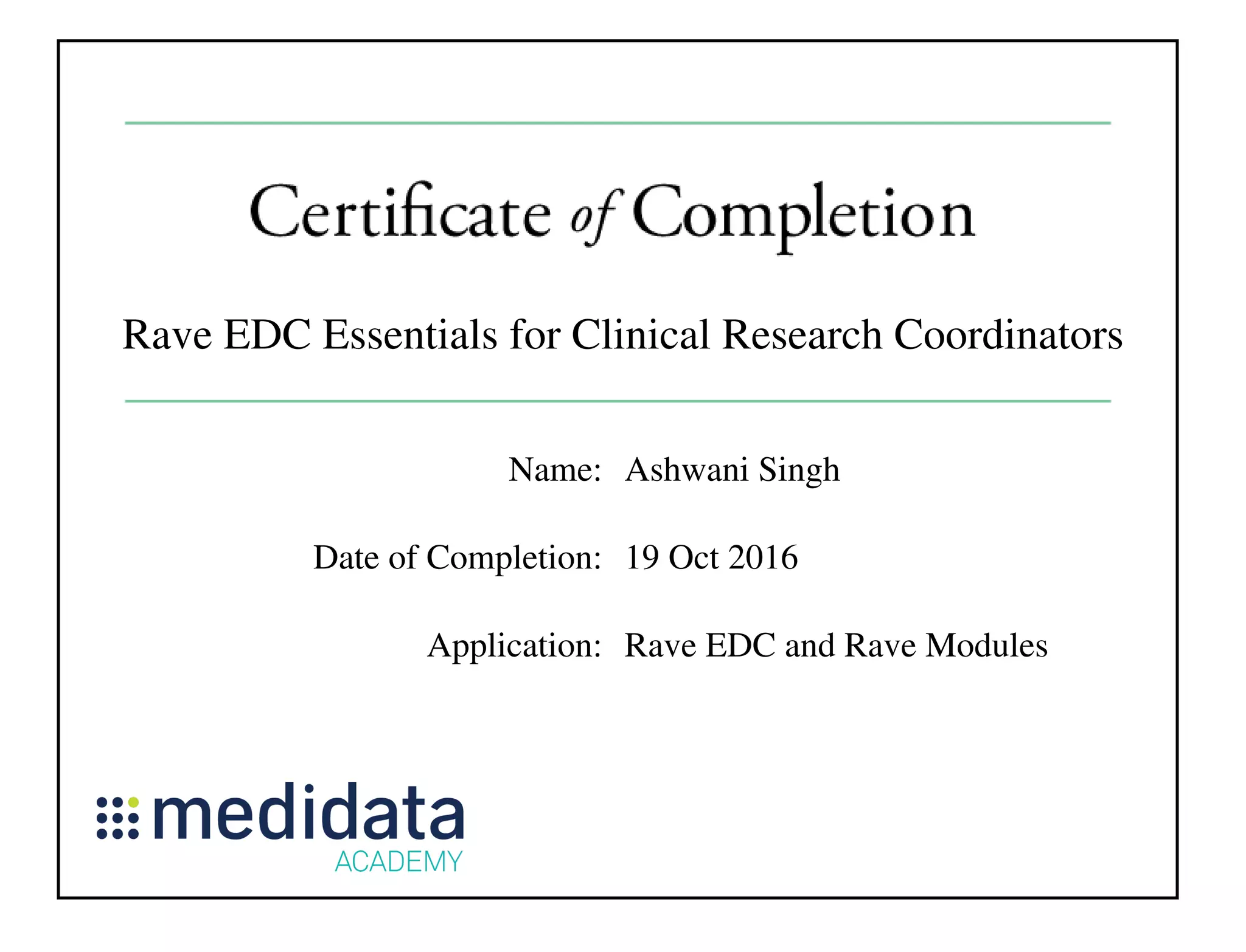 i meddata certificate | PPT