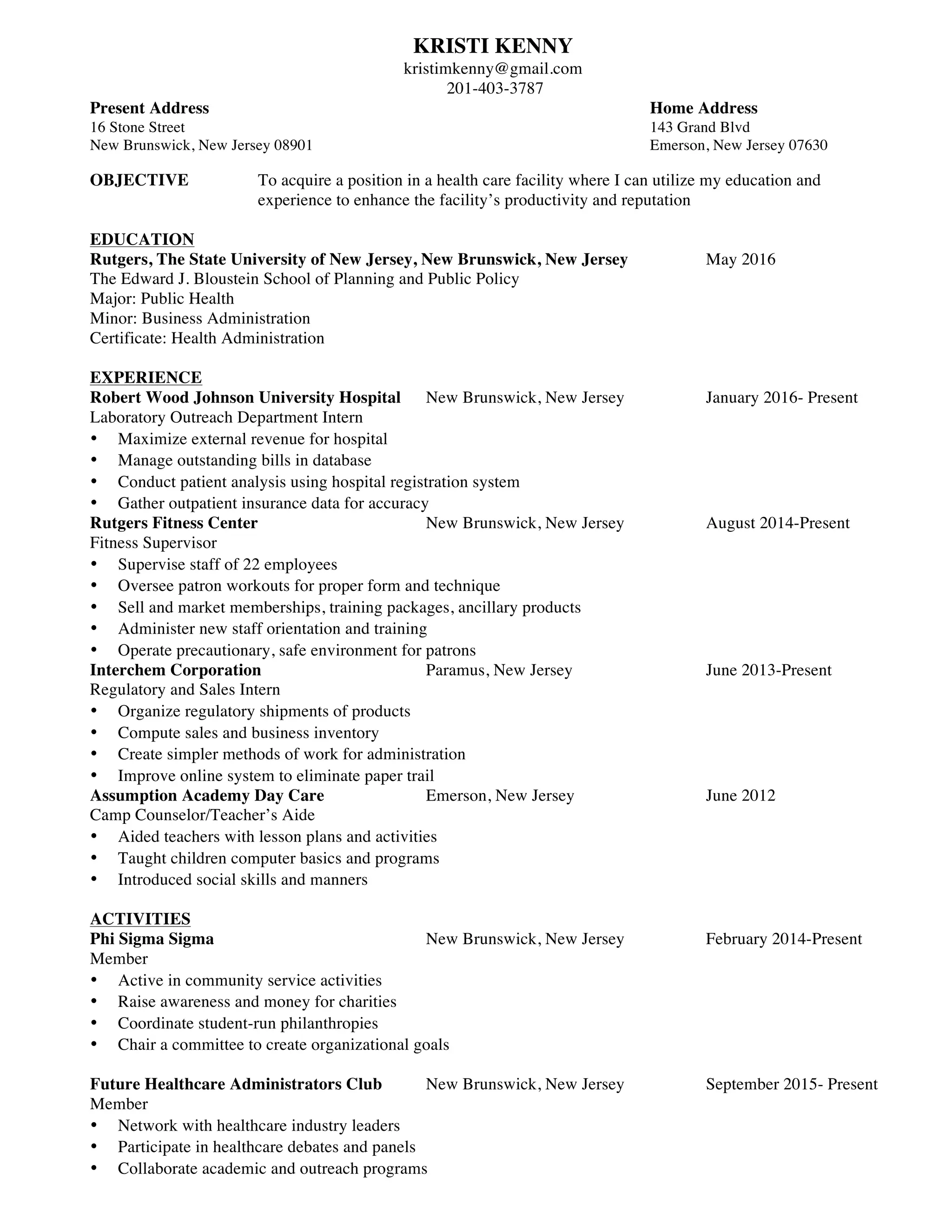 Kristi Kenny Resume 4.20.16