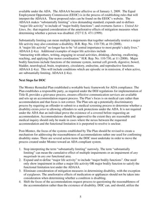 Memo Regarding ADAAA 1-10 | PDF