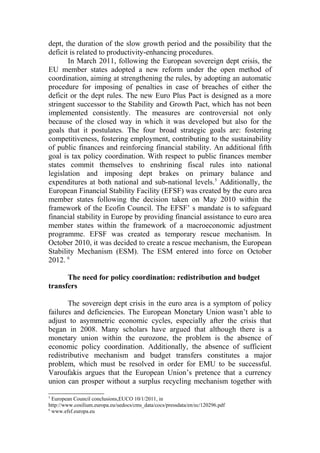 EMU and the Growth and Stability Pact (GSP) | DOC