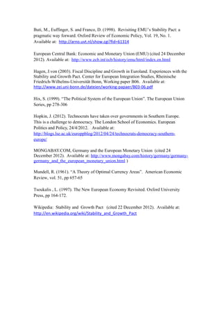 EMU and the Growth and Stability Pact (GSP) | DOC