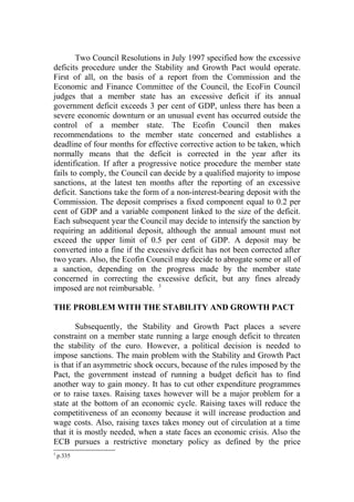 EMU and the Growth and Stability Pact (GSP) | DOC
