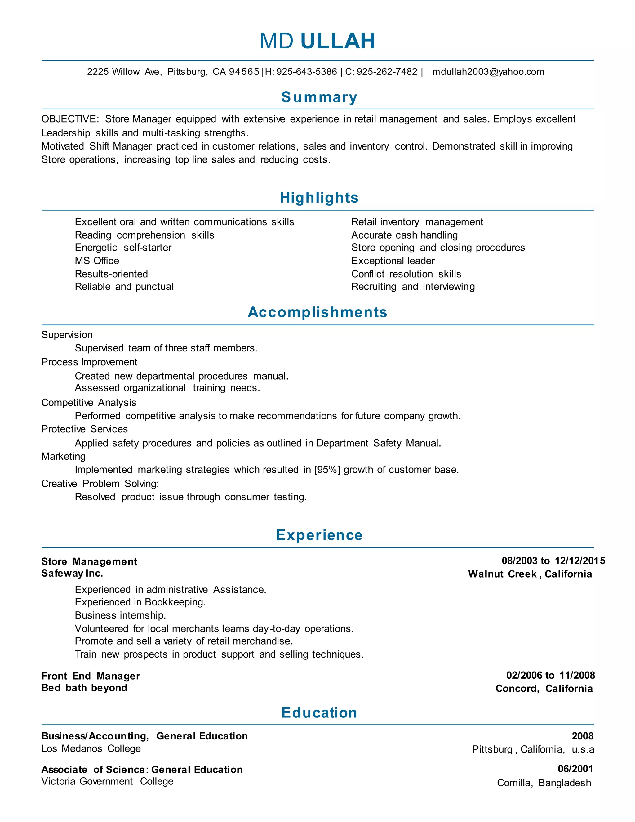 Resume 2 | DOCX