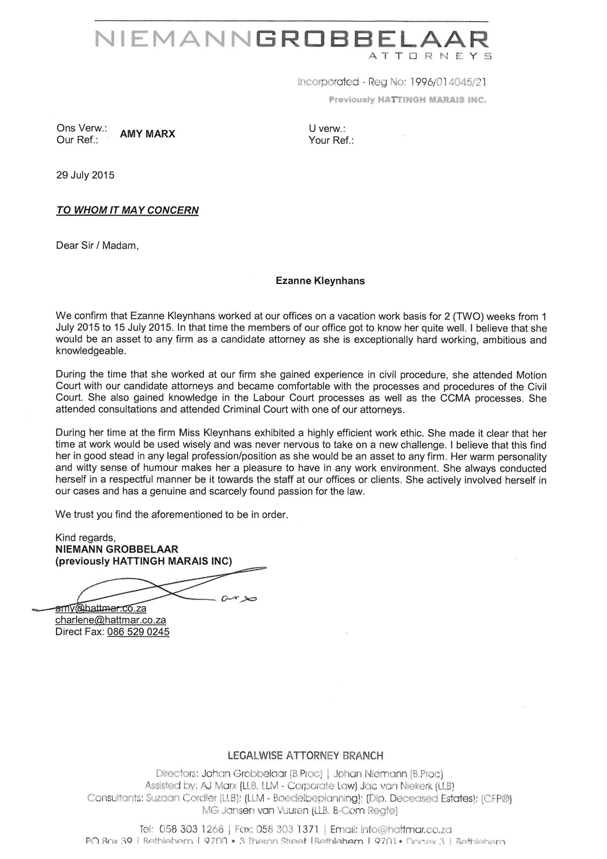 Reference Letter | PDF