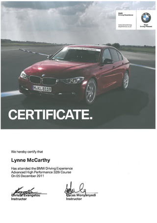 BMW advanced cert | PDF