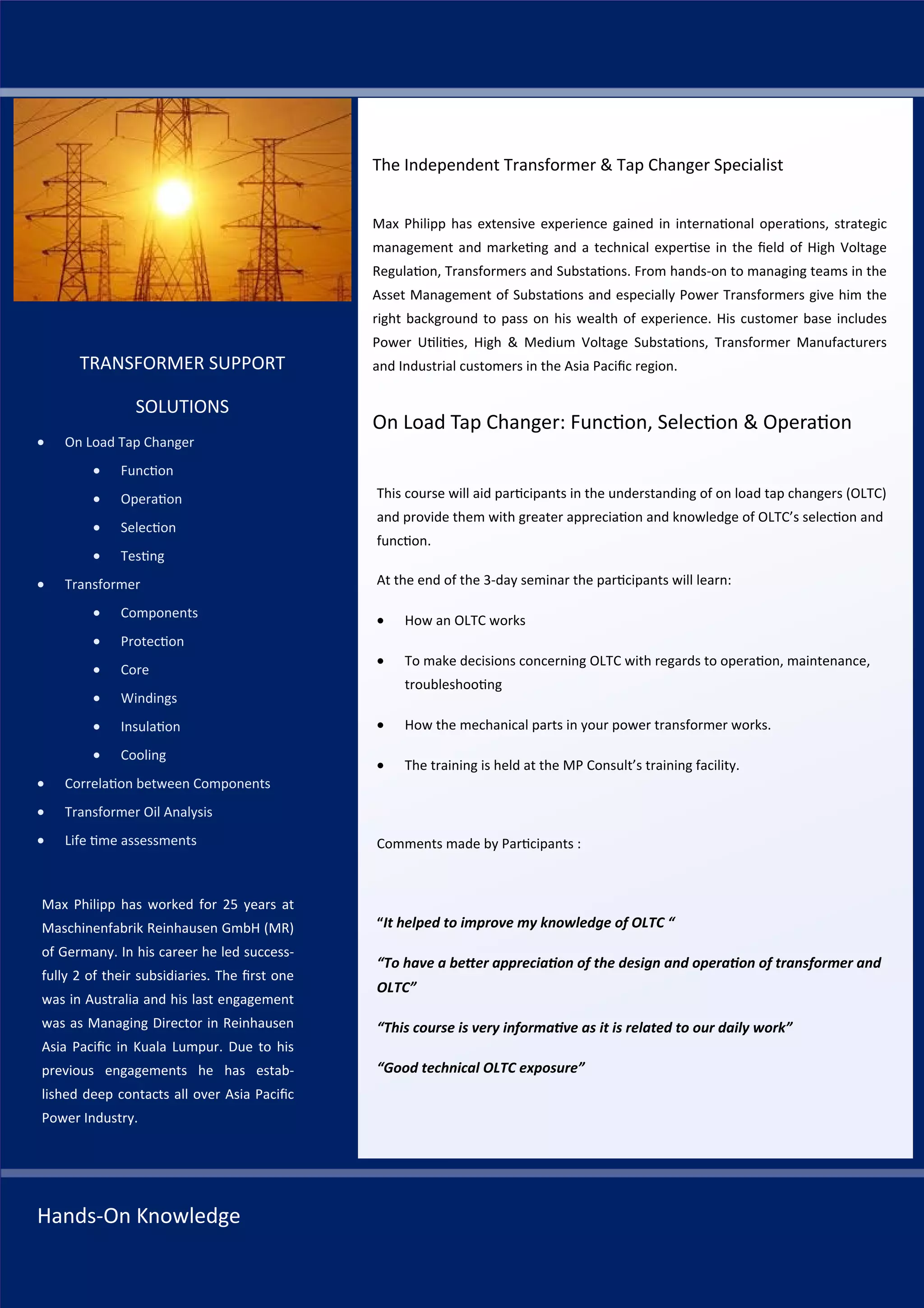 OLTC Function Selection, Operation | PDF
