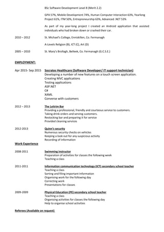 Curriculum Vitae | PDF | Web Development | Internet