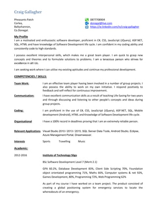 Curriculum Vitae | PDF