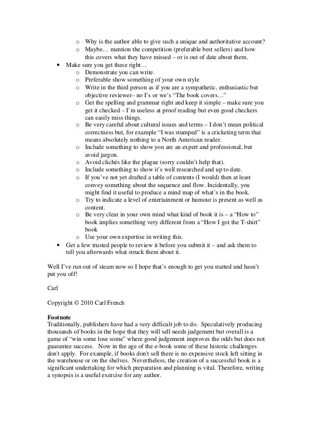 How to write a synopsis how-to-write-a-synopsis