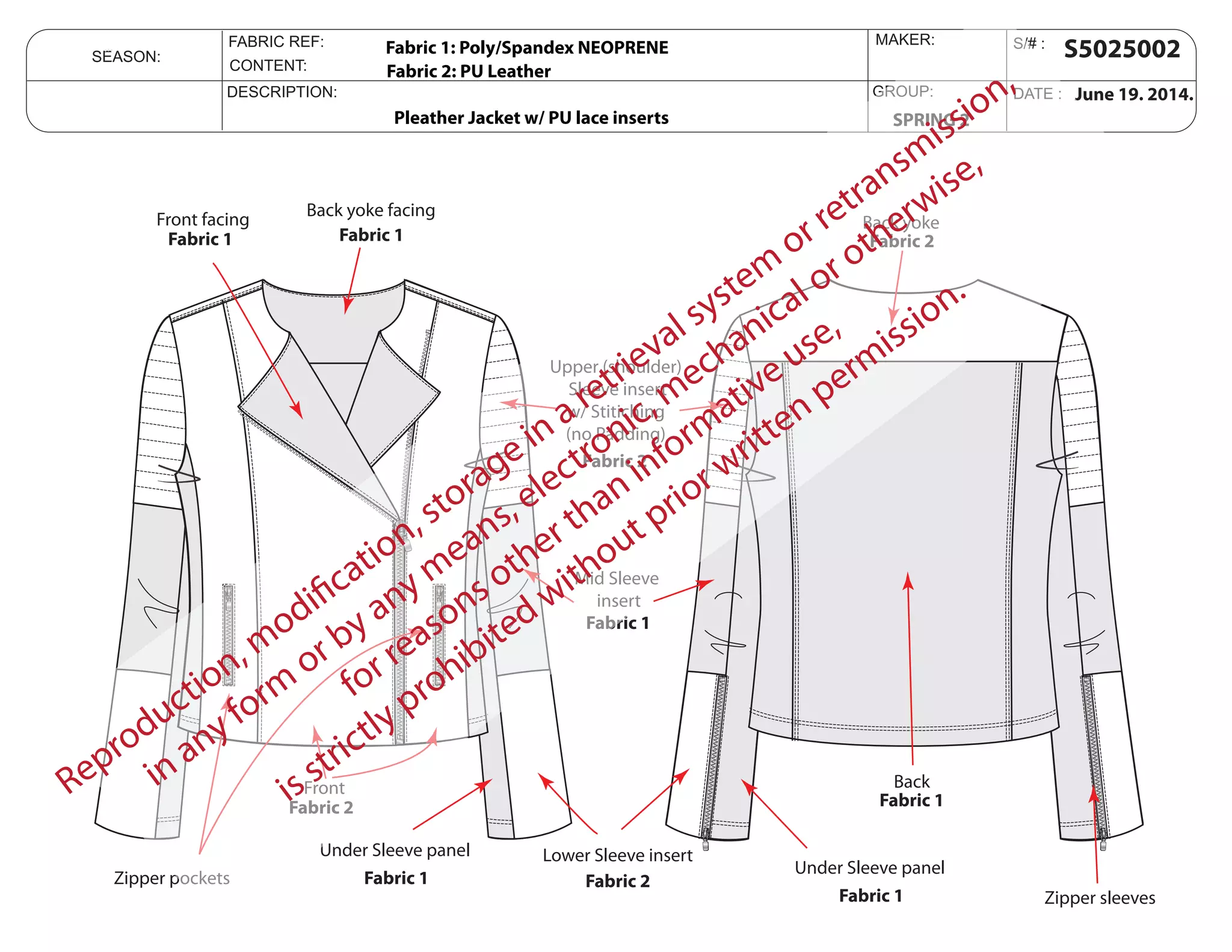 Jacket - Tech pack example | PDF | Women\'s Outerwear | Women\'s Clothing